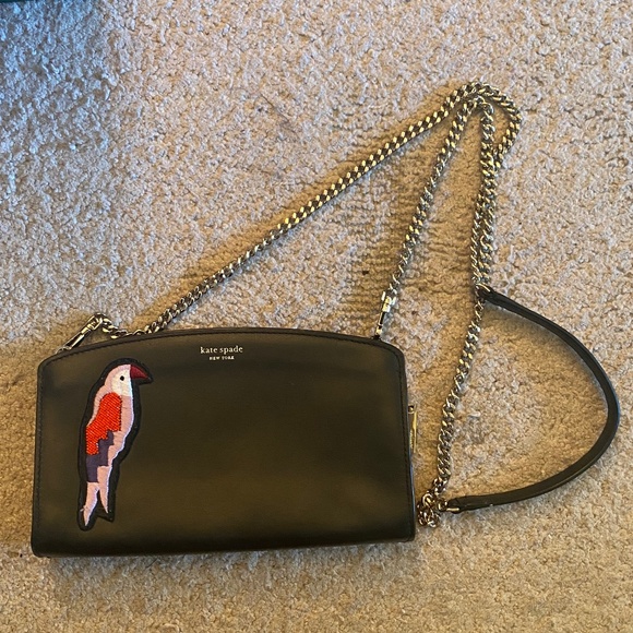 kate spade | Bags | Never Used Kate Spade Embroidered Parrot Clutch ...